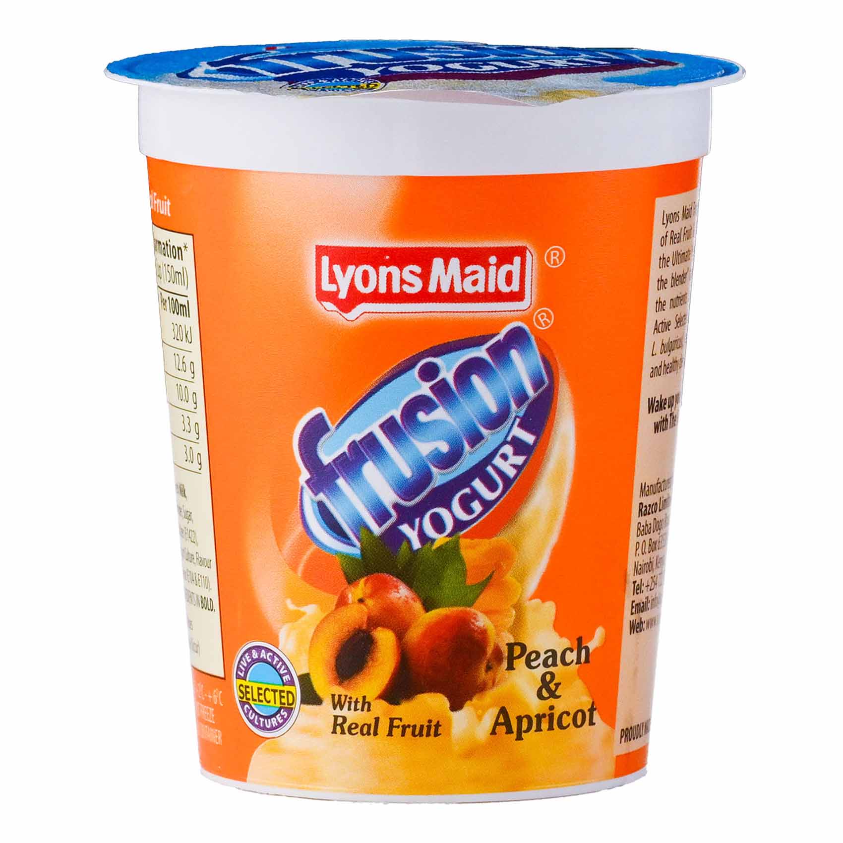 Buy Frusion Peach & Apricot Cup Yoghurt 150Ml Online | Carrefour Kenya