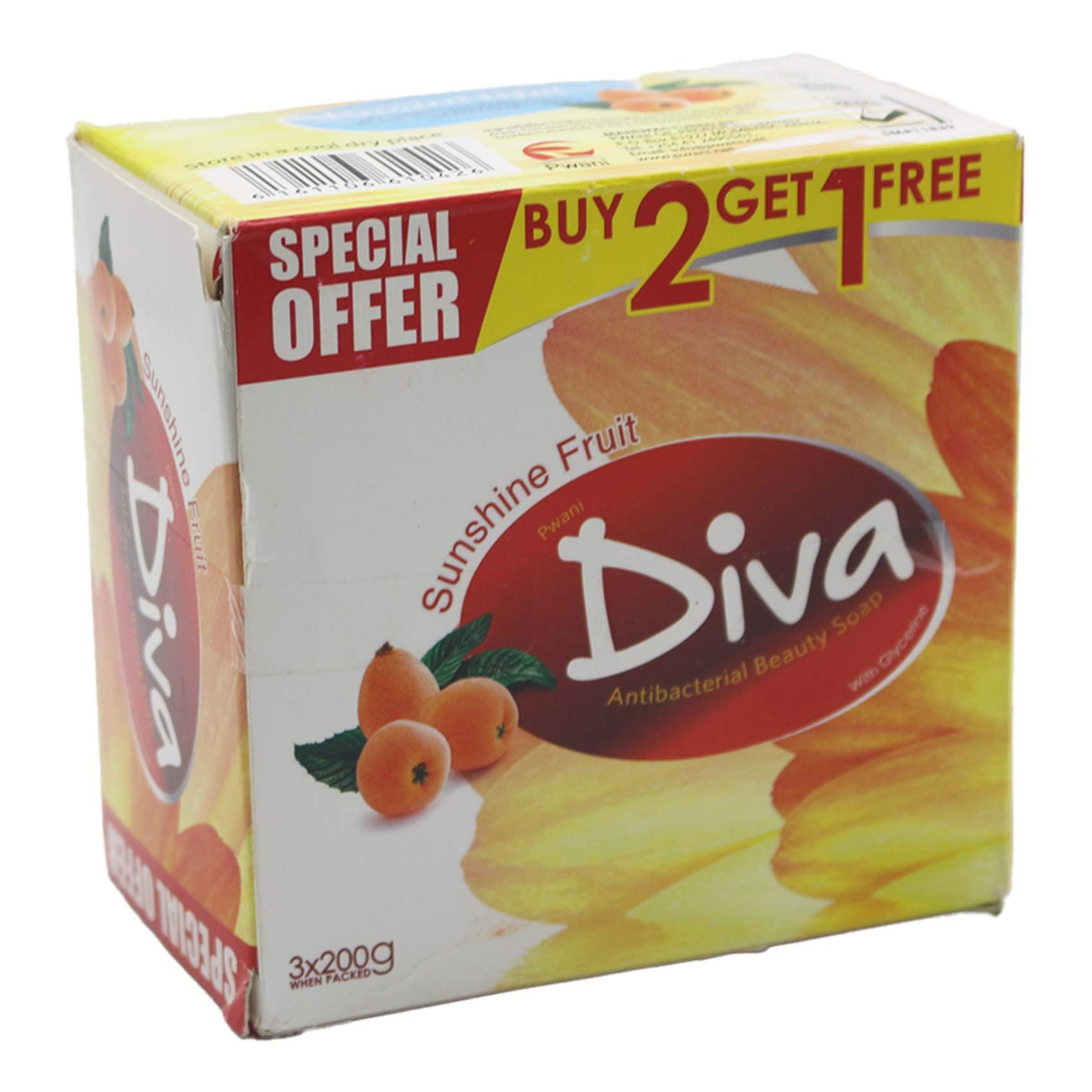 Buy Diva Soap Sunshine Value Pack 200G Online | Carrefour Kenya