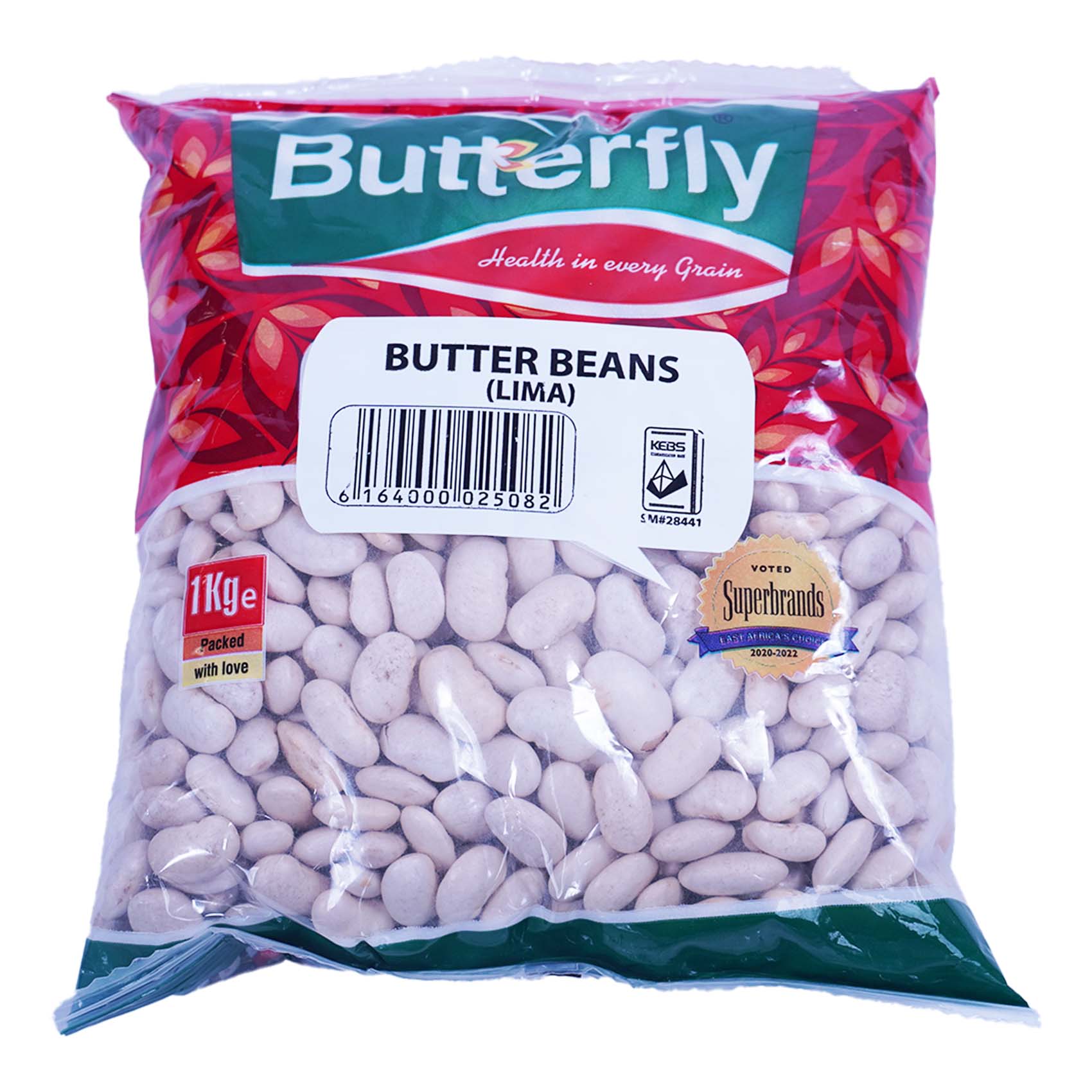 Buy Butterfly Pulses Lima Butter Beans 1Kg Online | Carrefour Kenya