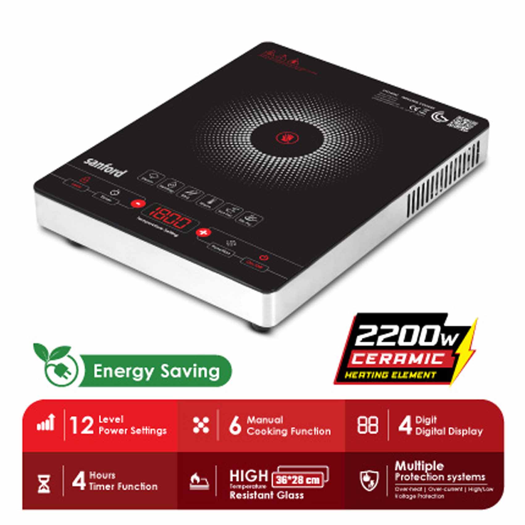 Buy Sanford Infrared Cooker SF5160IC Online Carrefour Kuwait