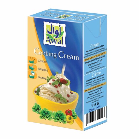 Awal Cooking Cream 250ml price in Kuwait | Carrefour Kuwait ...