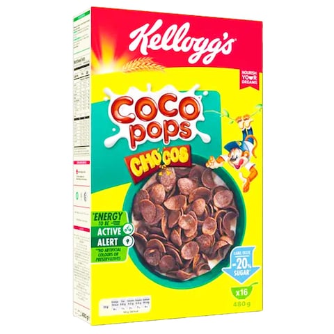 Buy KELLOGG COCO POPS CHOCOS 480G Online | Carrefour Kuwait