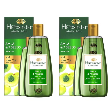 Buy Herbsindia Amla And 7 Seeds Hair Oil 280ml x Pack of 2 Online ...