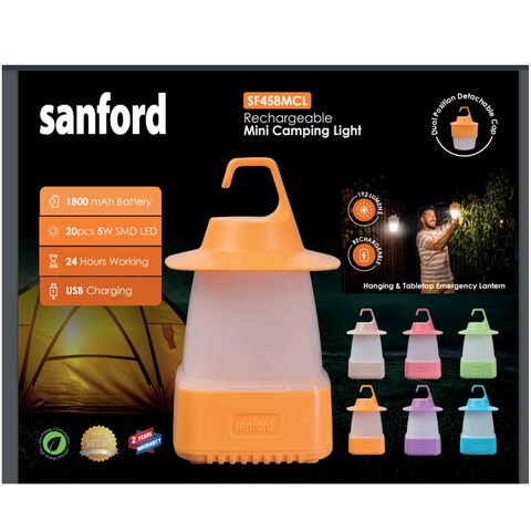 Buy Sanford Rechargeable Mini Camping Light SF458MCL Online | Carrefour ...