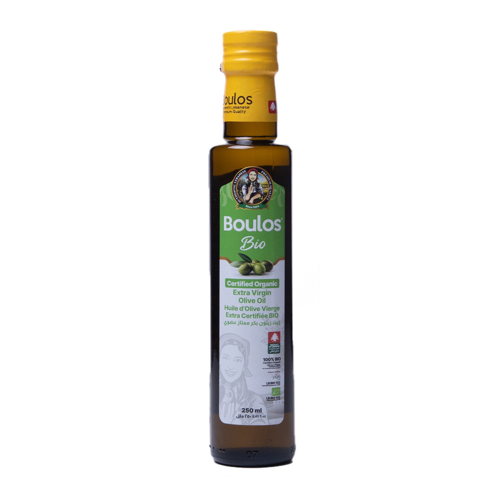 Buy Boulos Bio Extra Virgin Olive Oil 250ml Online | Carrefour Lebanon