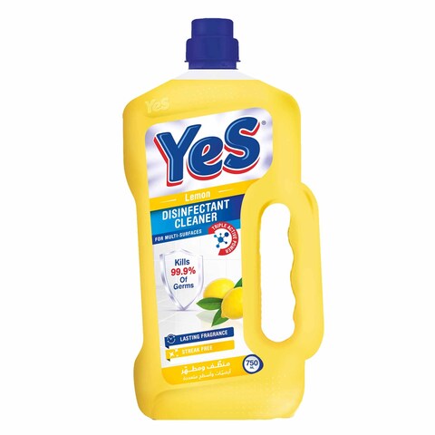 Yes Lemon Disinfectant Multipurpose Cleaner 750ML Online | Carrefour ...