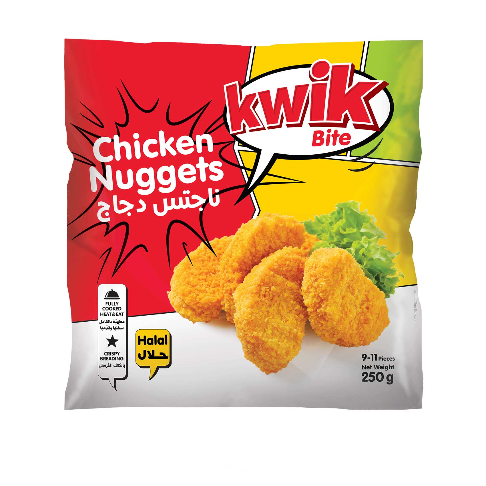 Buy Kwik Bite Crispy Chicken Nuggets 250GR Online | Carrefour Lebanon