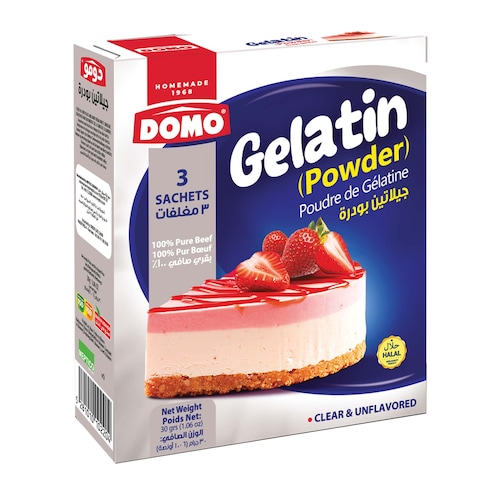 Buy Domo Gelatin Powder 30GR Online | Carrefour Lebanon