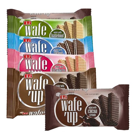 Buy Eti Wafe Up Wafer Mix 40GR 5+1 Free Online | Carrefour Lebanon