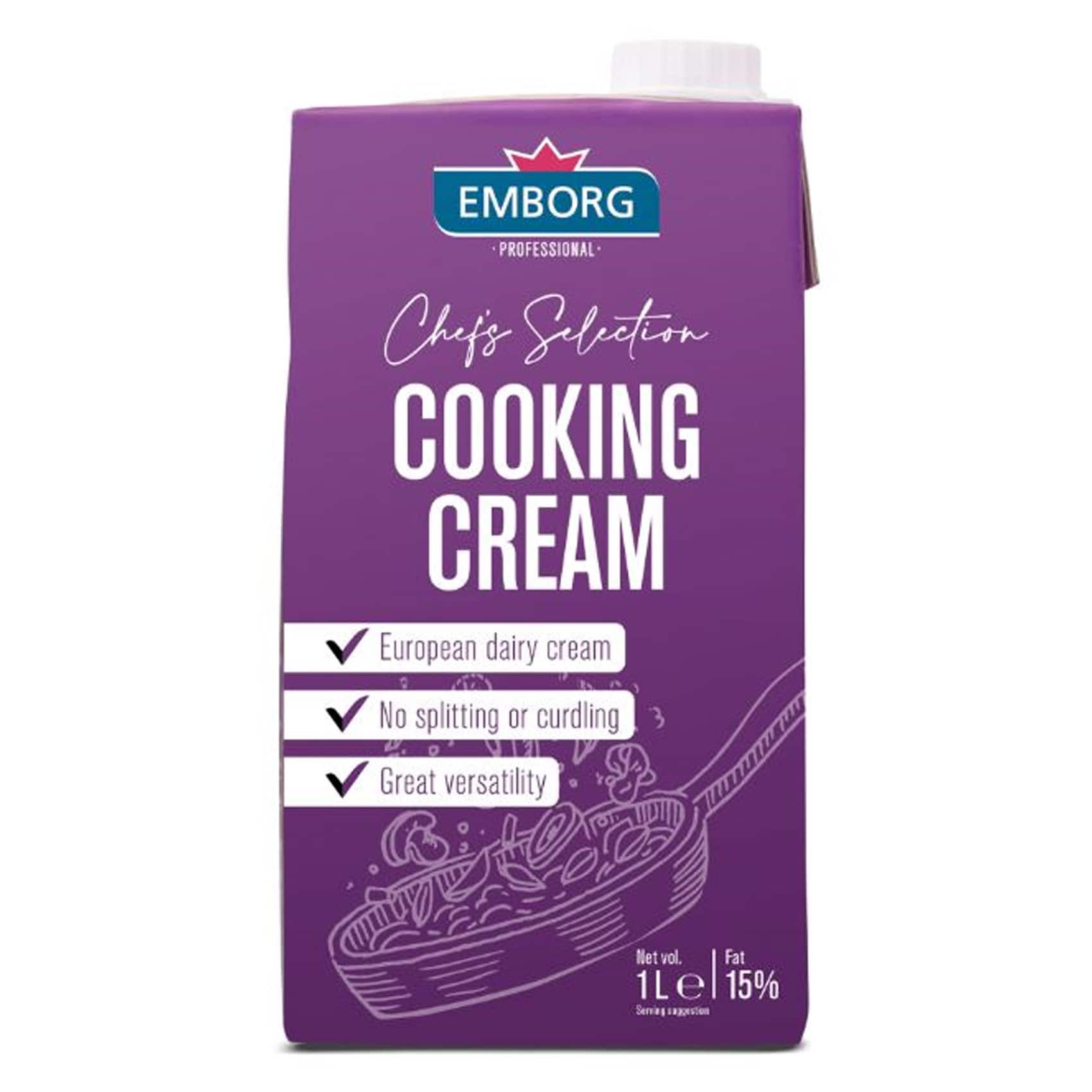 Buy Emborg Cooking Cream 15%Fat Uht 1L Online | Carrefour Lebanon