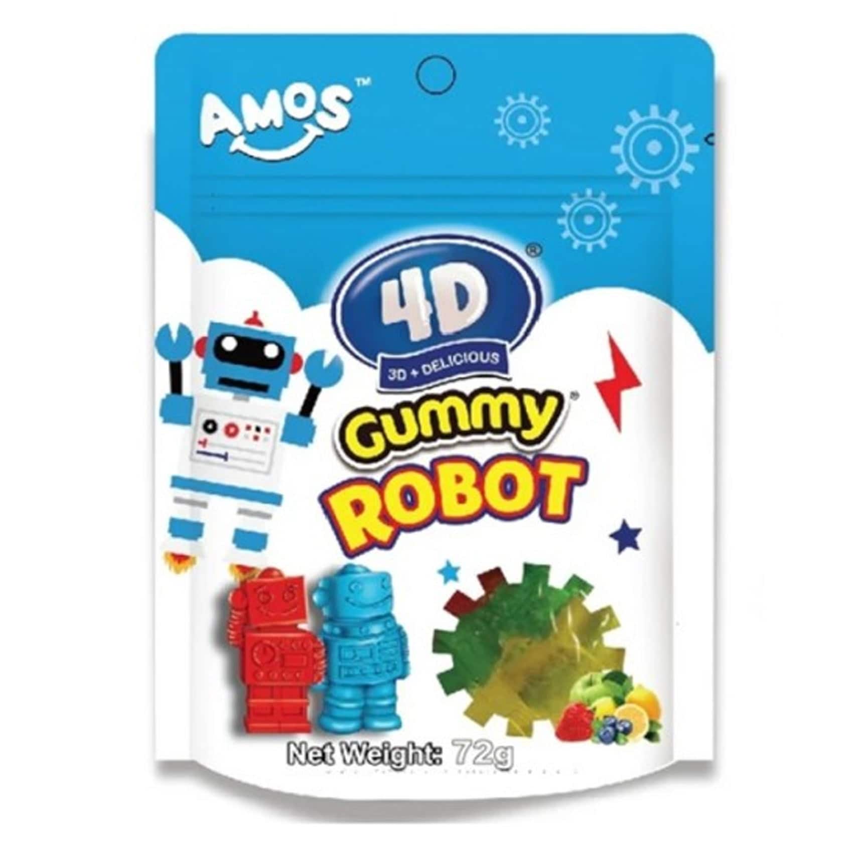 Buy Amos 4D Gummy Robot 72GR Online | Carrefour Lebanon