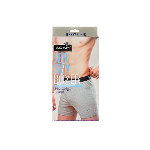 Buy Adam Men's Jersey Boxer White Small Online | Carrefour Pakistan