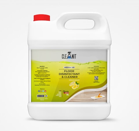 Buy Cleanit Floor Disinfectant & Cleaner Lemon 5 lt Online | Carrefour ...