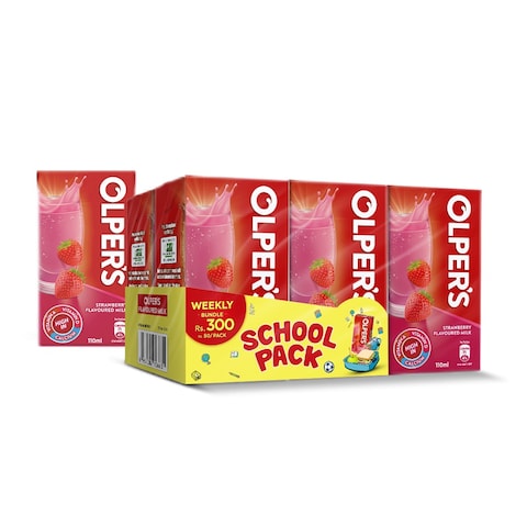 Buy Olpers Flavoured Milk Strawberry 110 ml (Pack of 6) Online ...