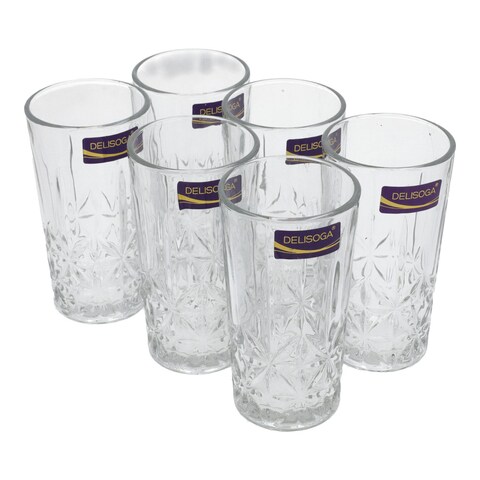 Buy Pack of 6 Delisoga Deli GlassWare 280ml Online | Carrefour Pakistan
