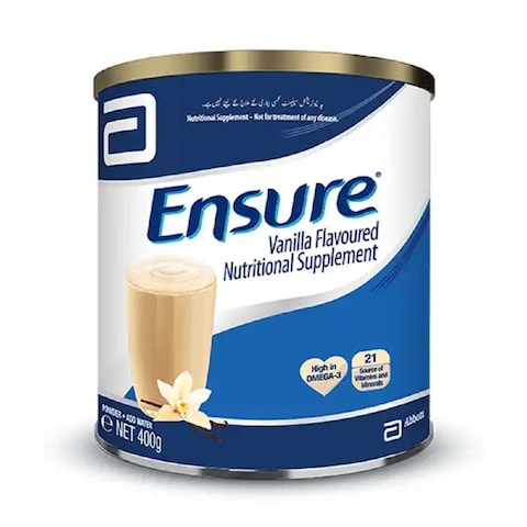 Buy Ensure Vanilla Flavored Nutritional Supplement 400 gr Online | Carrefour Pakistan