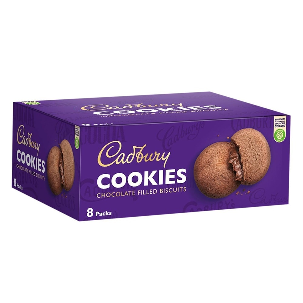 Buy Cadbury Cookies Chocolate Filled Biscuits 25g (Pack Of 8) Online ...