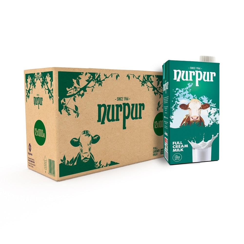 Buy Nurpur UHT Milk 1 lt (Pack of 12) Online | Carrefour Pakistan