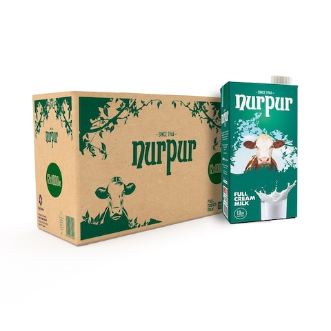 Buy Nurpur UHT Milk 1 lt (Pack of 12) Online | Carrefour Pakistan