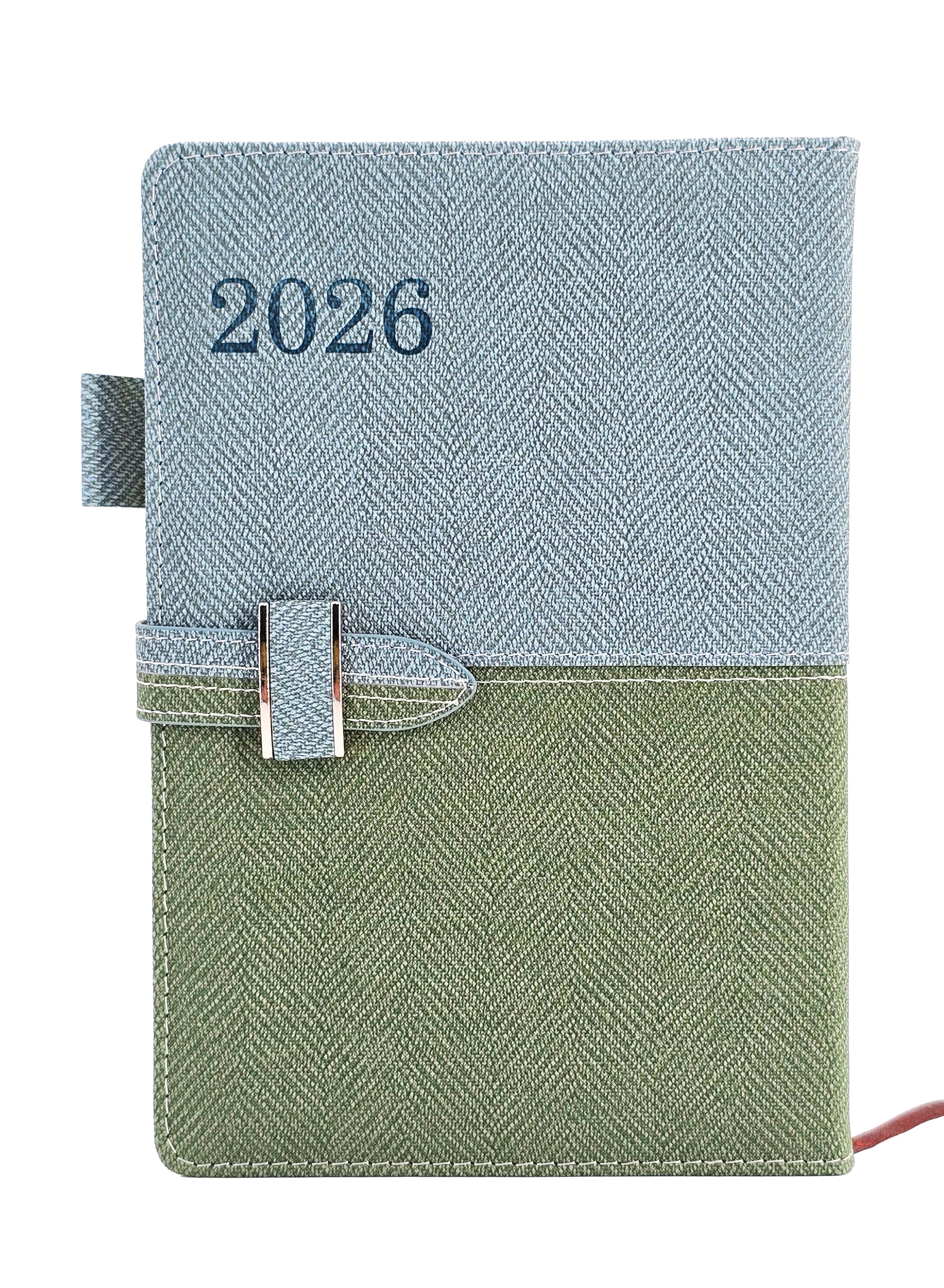Buy Denim Classic Diary 2026, A5 Daily Planner with Buckle Strap ...