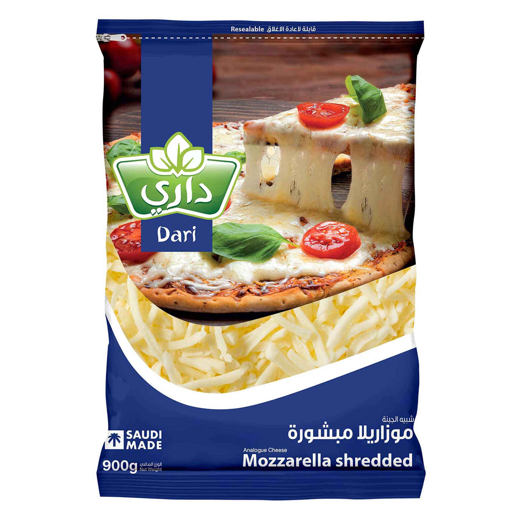 Buy Dari - Pasteurized Analogue Shredded Mozzarella Cheese 900g Online ...