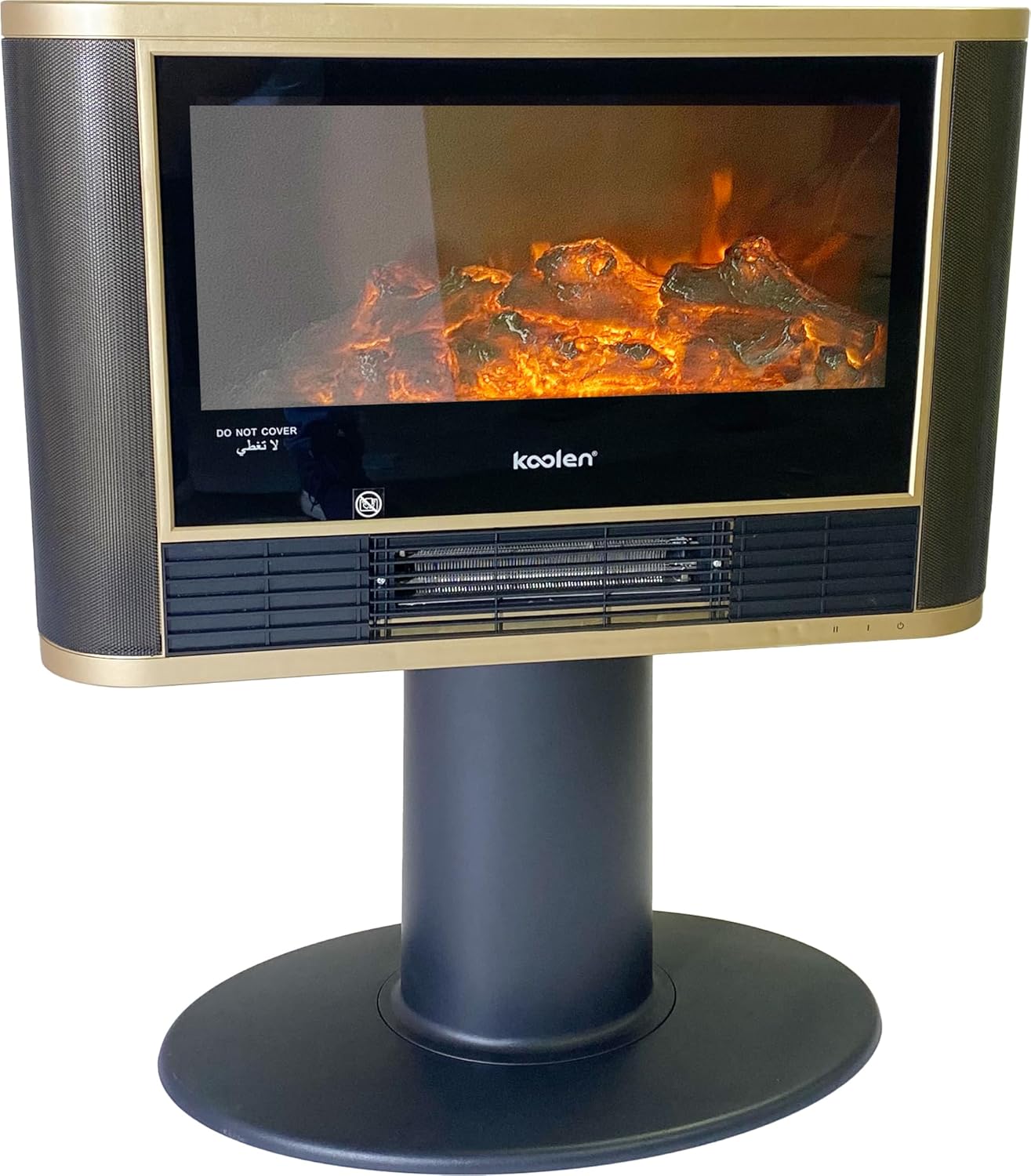 Buy Koolen Electric Heater With LED 1800W, Black And Gold Online ...