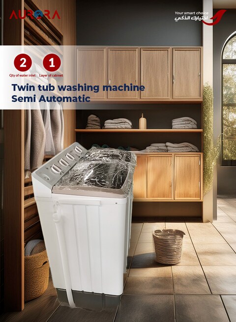 Buy AURORA AURORA TWIN TUB SEMI AUTOMATIC WASHING MACHINE, 10 KG, AR ...
