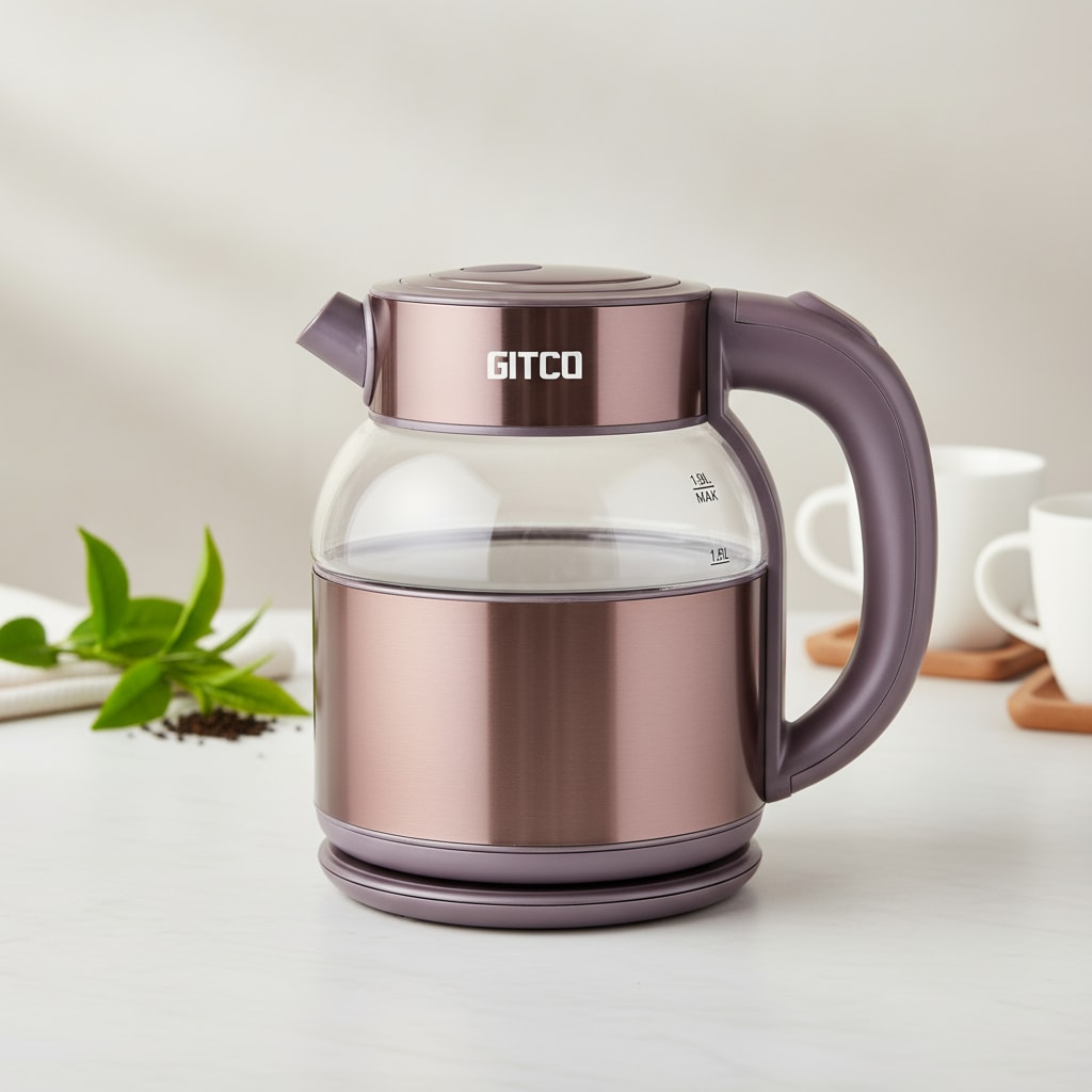 Buy GITCO Electric Double Wall Glass Kettle 1.8L Capacity with Auto ...