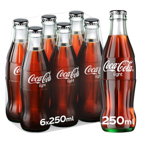 Buy Coca Cola Light NRB 250ml x6 Online | Carrefour KSA