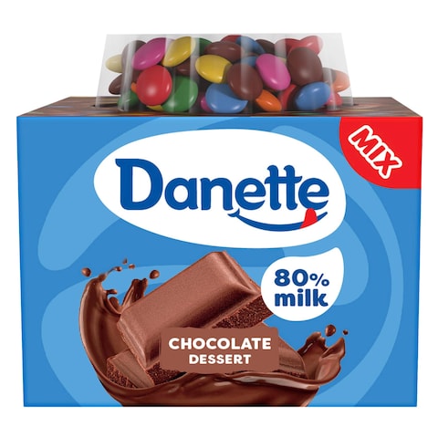Buy Danette Chocolate Pudding Dessert 75g + 7g Candy Beans Online ...