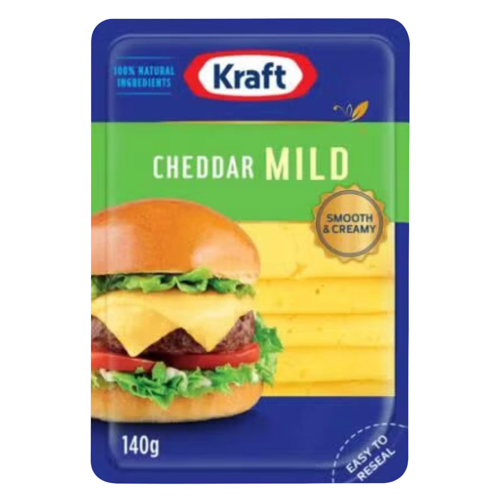 Buy Kraft Mild Cheddar Cheese Slices 140g Online | Carrefour KSA