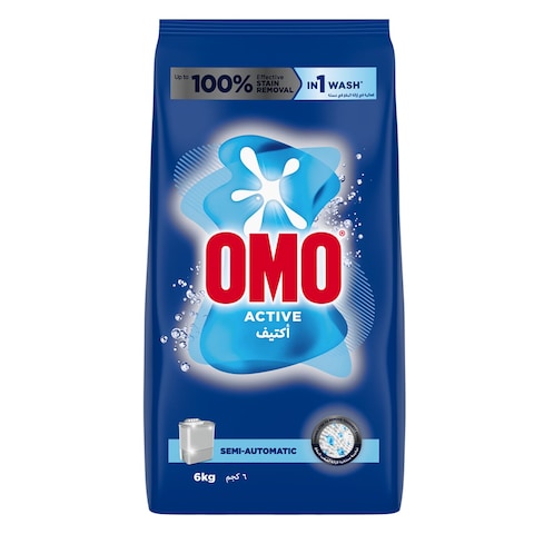 Buy OMO SemiAutomatic Powder Laundry Detergent Active 6kg Online ...