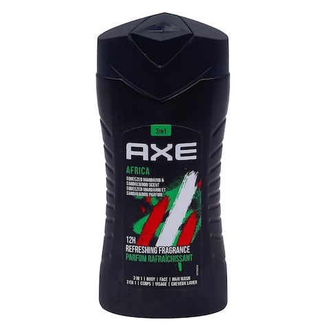 Buy Axe - Africa 3In1 Body, Face, Hair Wash 250ml Online | Carrefour KSA