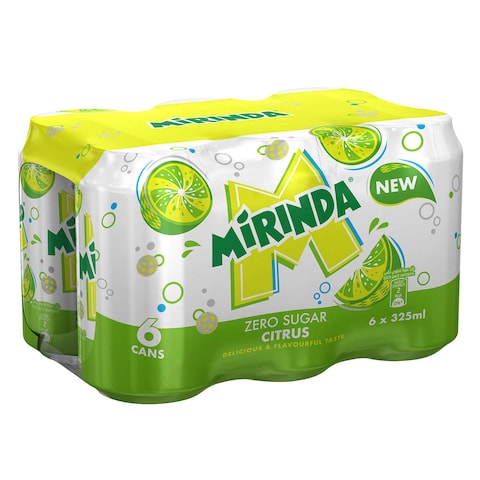 Buy Mirinda Citrus Zero 325ml X 6 Online | Carrefour KSA