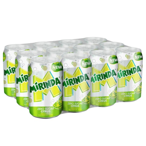 Buy MIRINDA CITRUS ZERO CAN 360ML X12 Online | Carrefour KSA