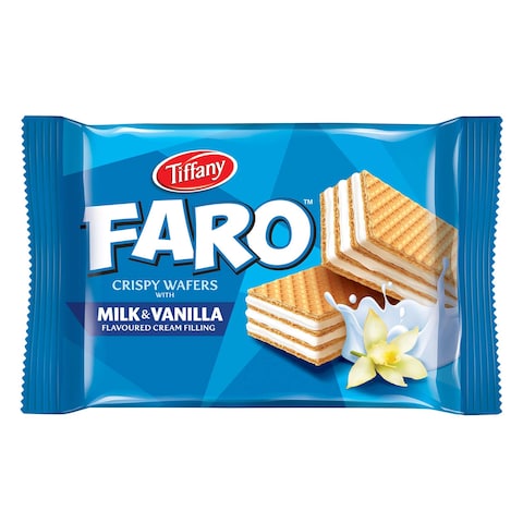 Buy Tiffany Faro Crispy Wafers With Milk & Vanilla Flavored Cream ...