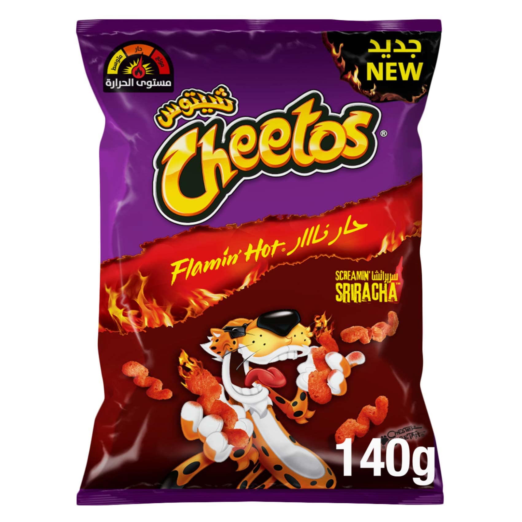 Hete Cheetos Cheetos Crunchy Flamin' Hot Cheese Snacks, 17.37 Oz.