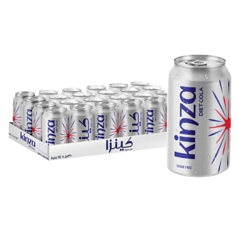 Buy Kinza Cola Diet 360ml x24 Online | Carrefour KSA