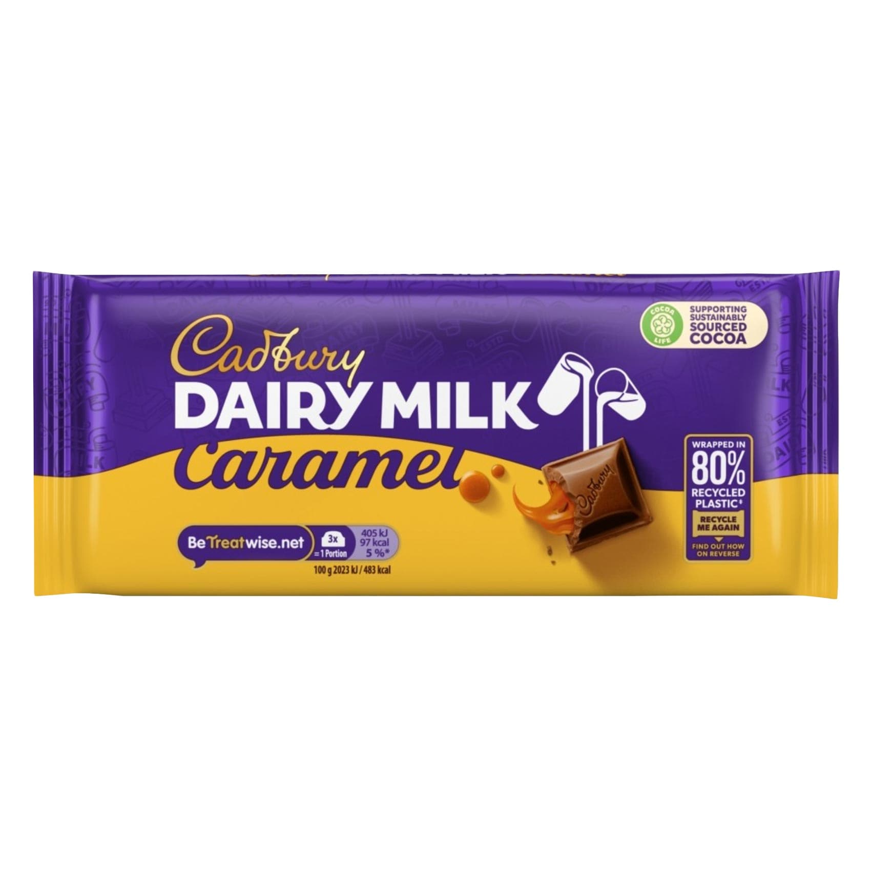 Buy Milka Cadbury Dairy Milk Chocolate Caramel Bar 120g Online ...