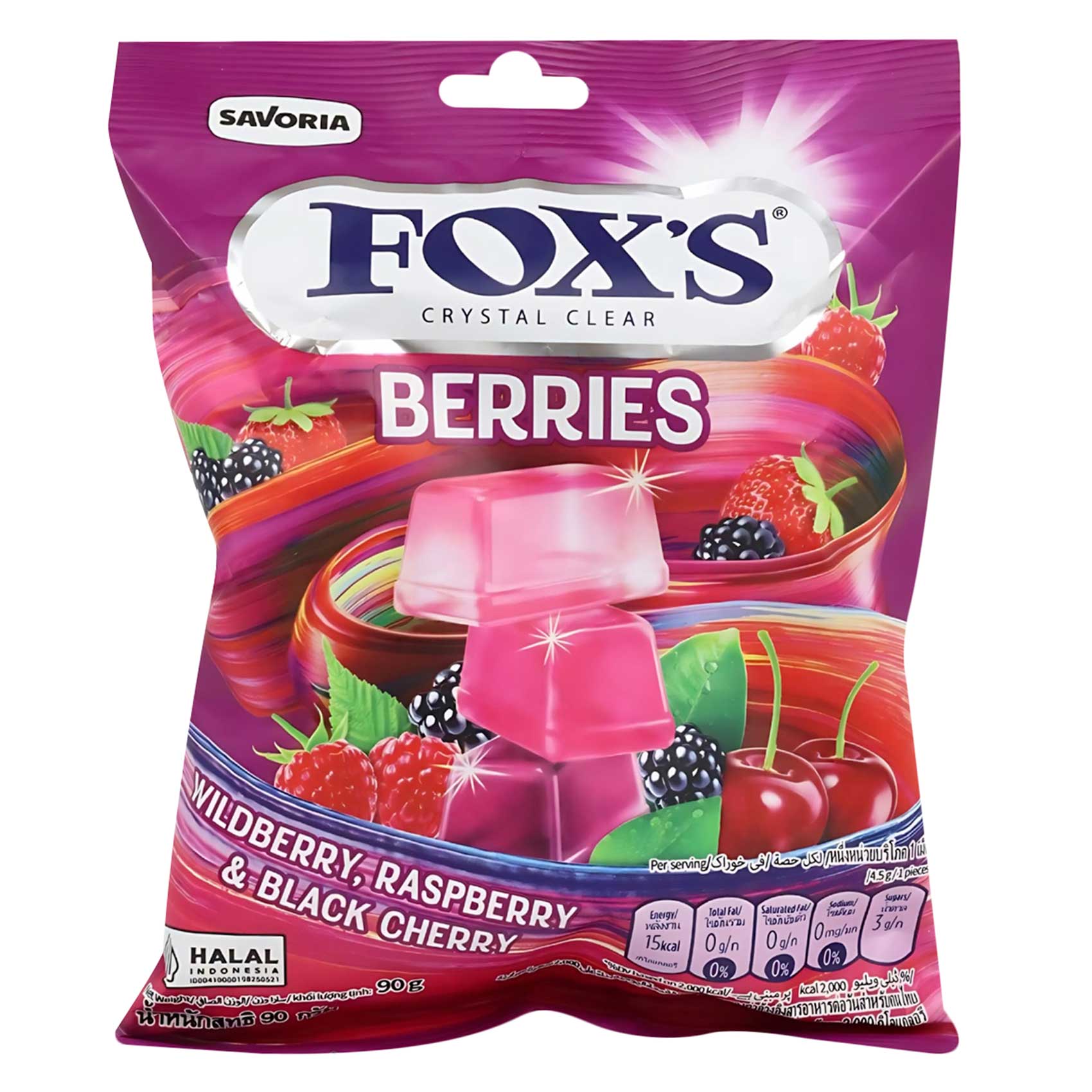 Buy Fox Berries Flavored Candy (Wildberry, Raspberry, Black Cherry) 90g ...