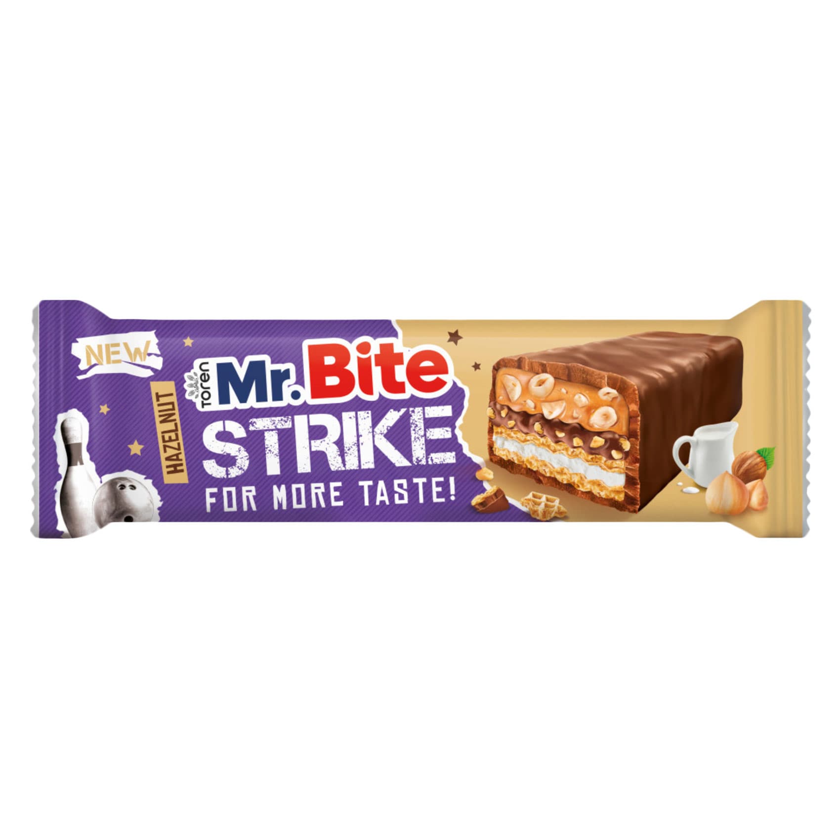 Buy Toren Mr. Bite Strike Choco Hazelnut Bar, 40g Online | Carrefour KSA
