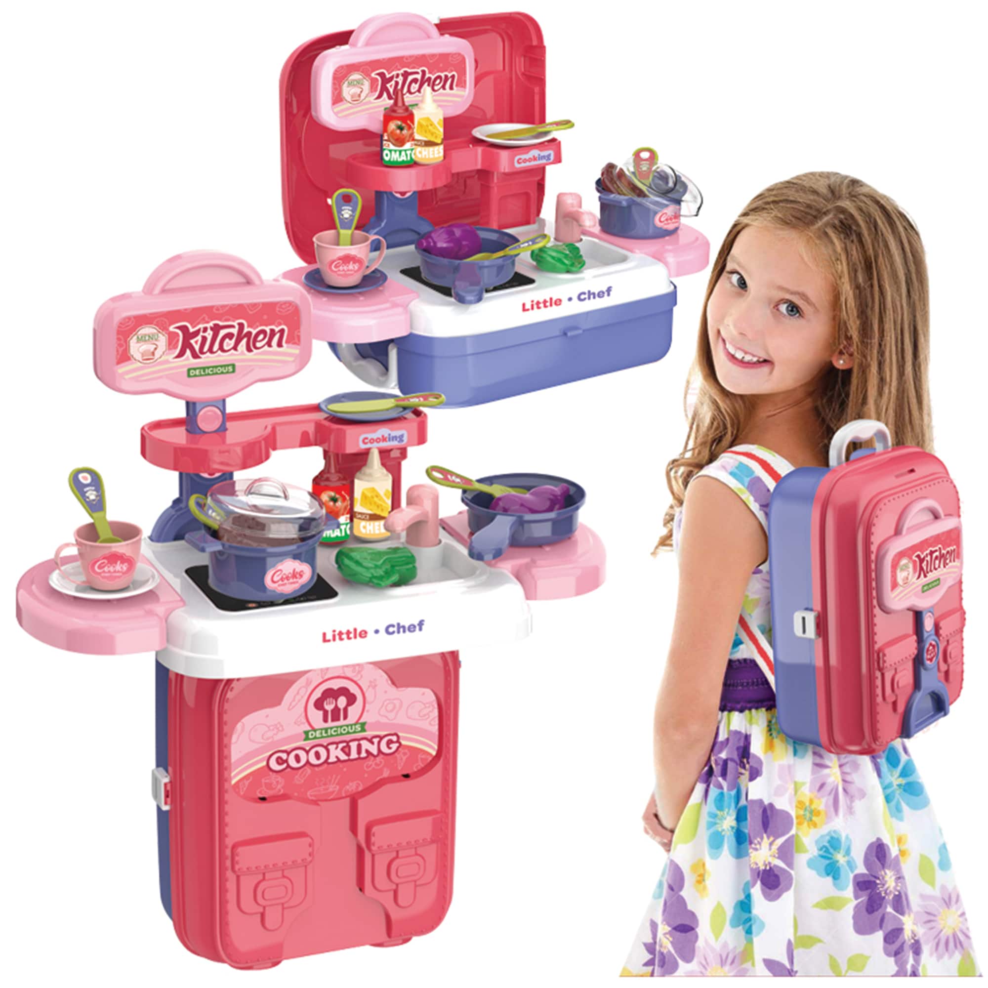 Buy Ogi Mogi Toys Kitchen Play Set Backpack Portable Cooking Toy For