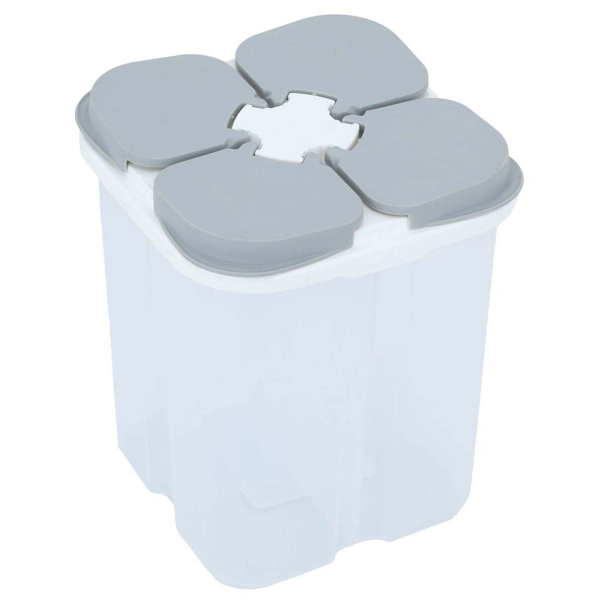 Buy Saif Gallery Plastic Storage Box, 1800ml, 4 Compartments, with Lid ...