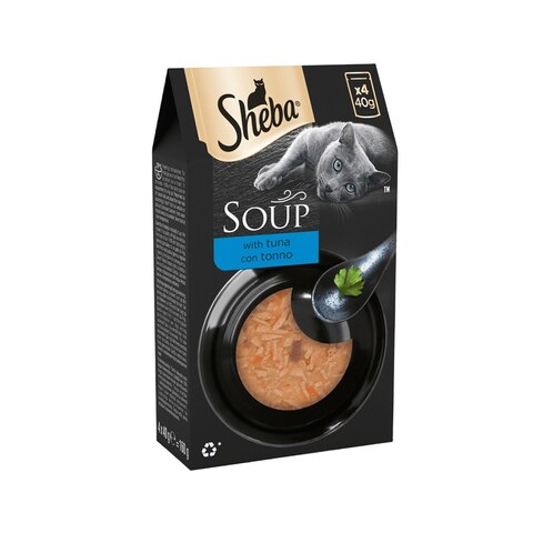Buy Sheba Classics Soup with Tuna Fillets Cat Food Pouches - 4 x 40 g ...