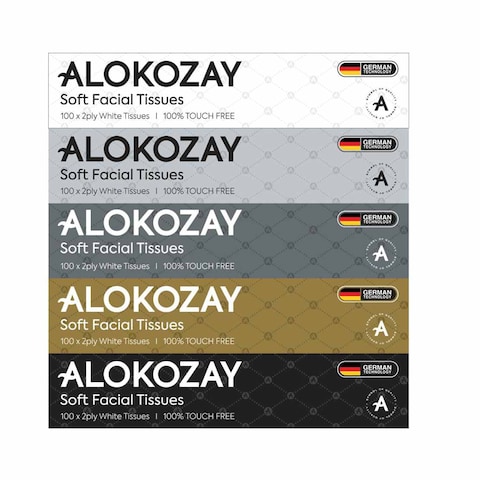 Alokozay Soft Facial Tissue 100 Sheets Pack of 6 price in UAE ...