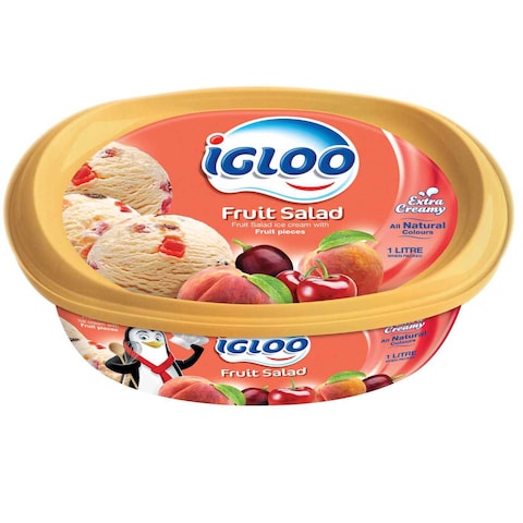 Igloo Fruit Salad Ice Cream Tub, 1L price in UAE | Carrefour UAE ...