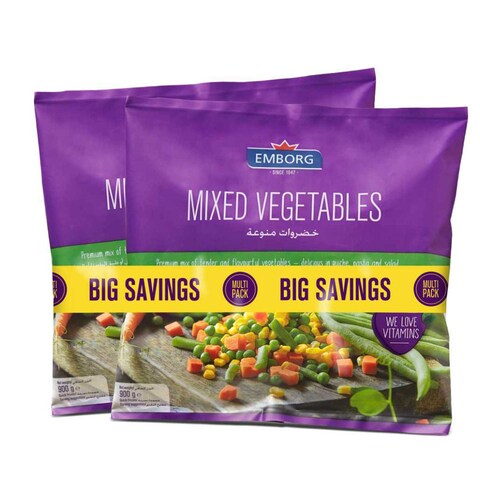 Emborg Mixed Vegetables 900g Pack of 2 price in UAE | Carrefour UAE ...