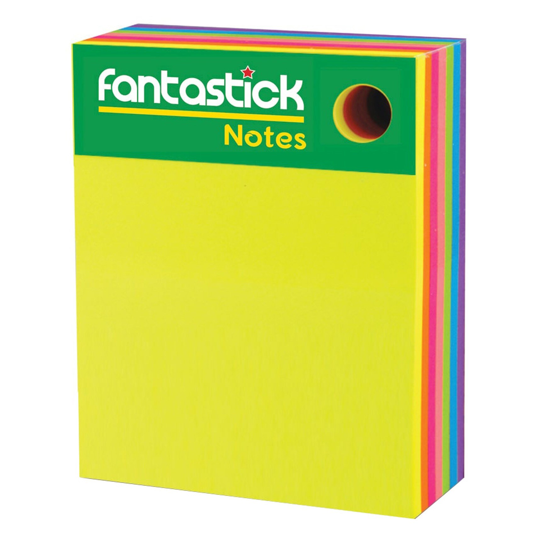 Buy Fantastick Coloured Sticky Notes 3x4inch 7 PCS Online | Carrefour UAE