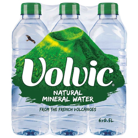 Volvic Natural Mineral Water 500ml Pack of 6 price in UAE | Carrefour ...