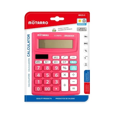 Buy MOTARRO Mini Portable Calculator, 12-Digit Display, 10×13.5 cm ...